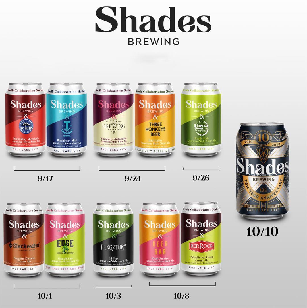 Shades Brewing Introduces 10 New Collaboration Beers - Utah Beer News